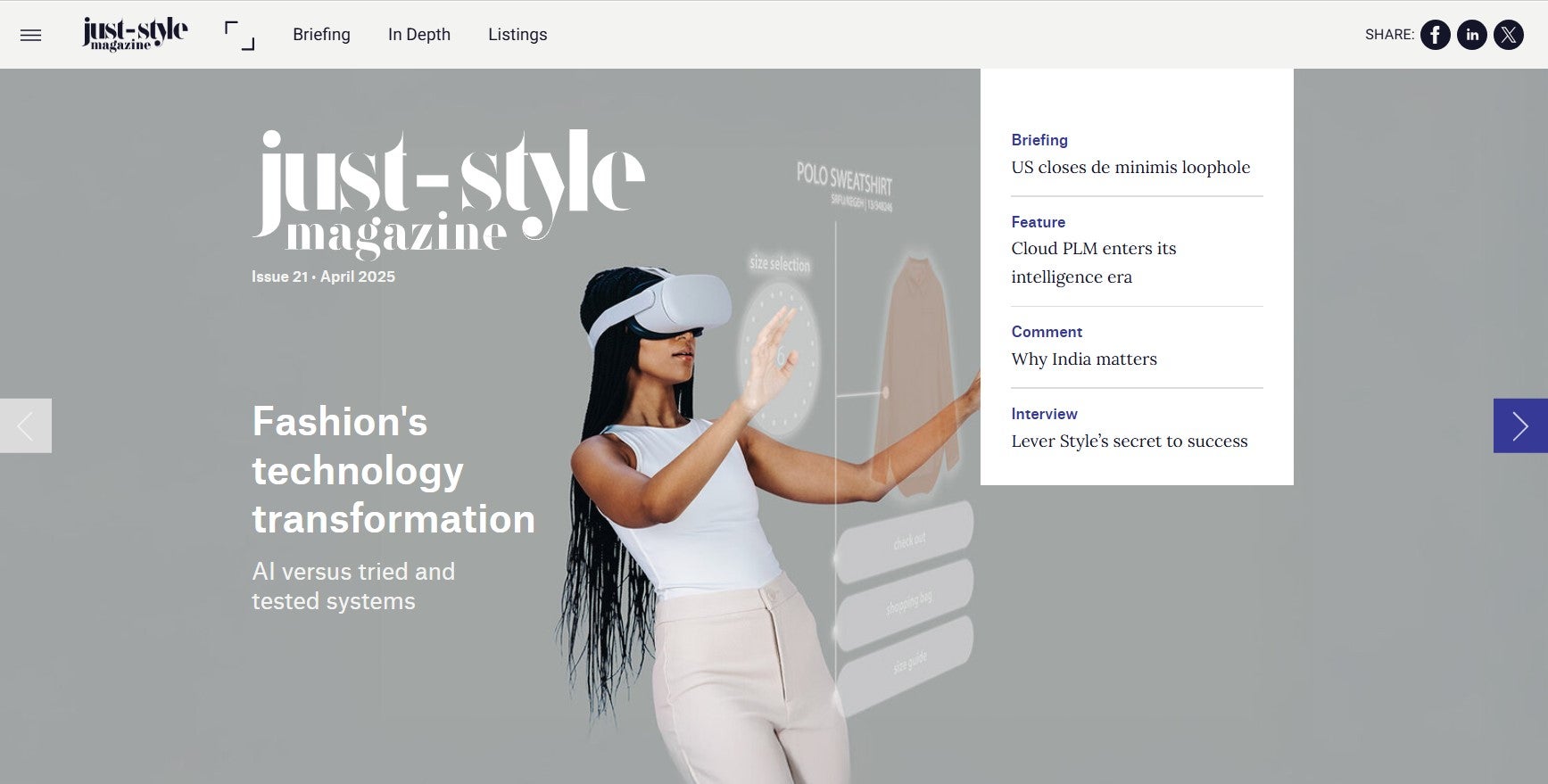 New issue: Fashion's technology transformation